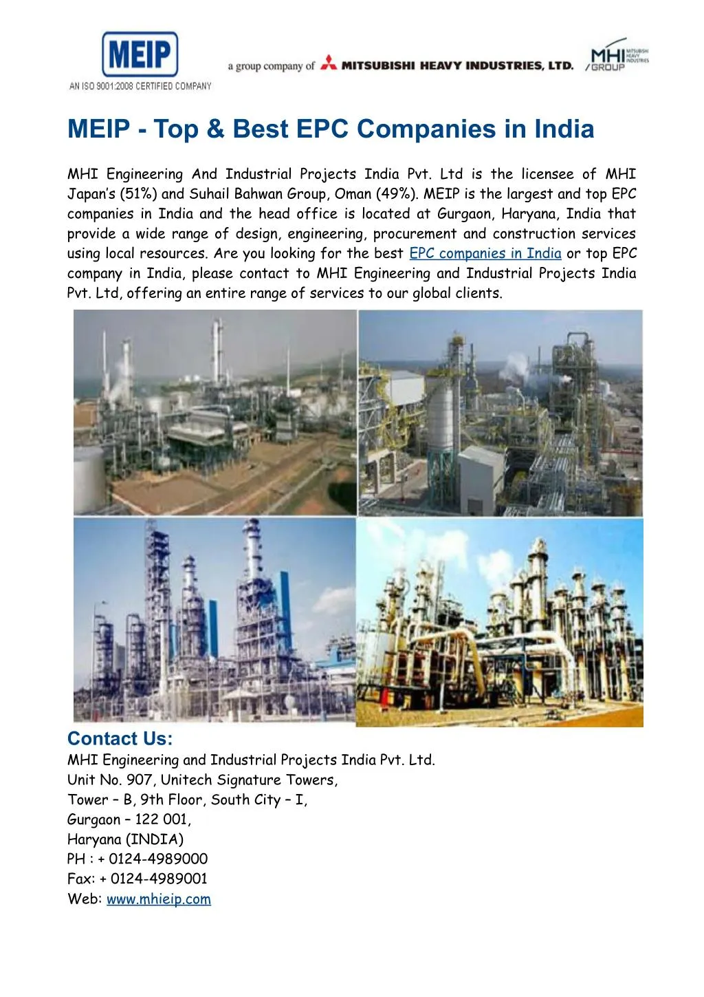 PPT - MEIP- Best EPC Companies in India PowerPoint Presentation, free ...