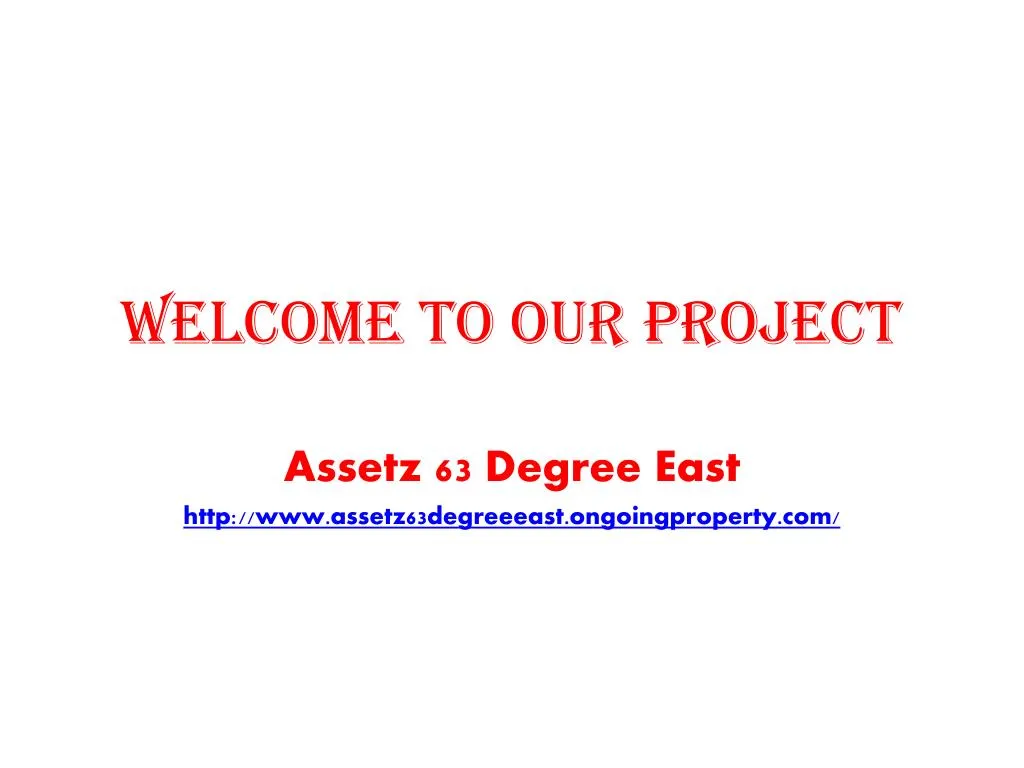 PPT - Assetz 63 Degree East PowerPoint Presentation, free download - ID ...