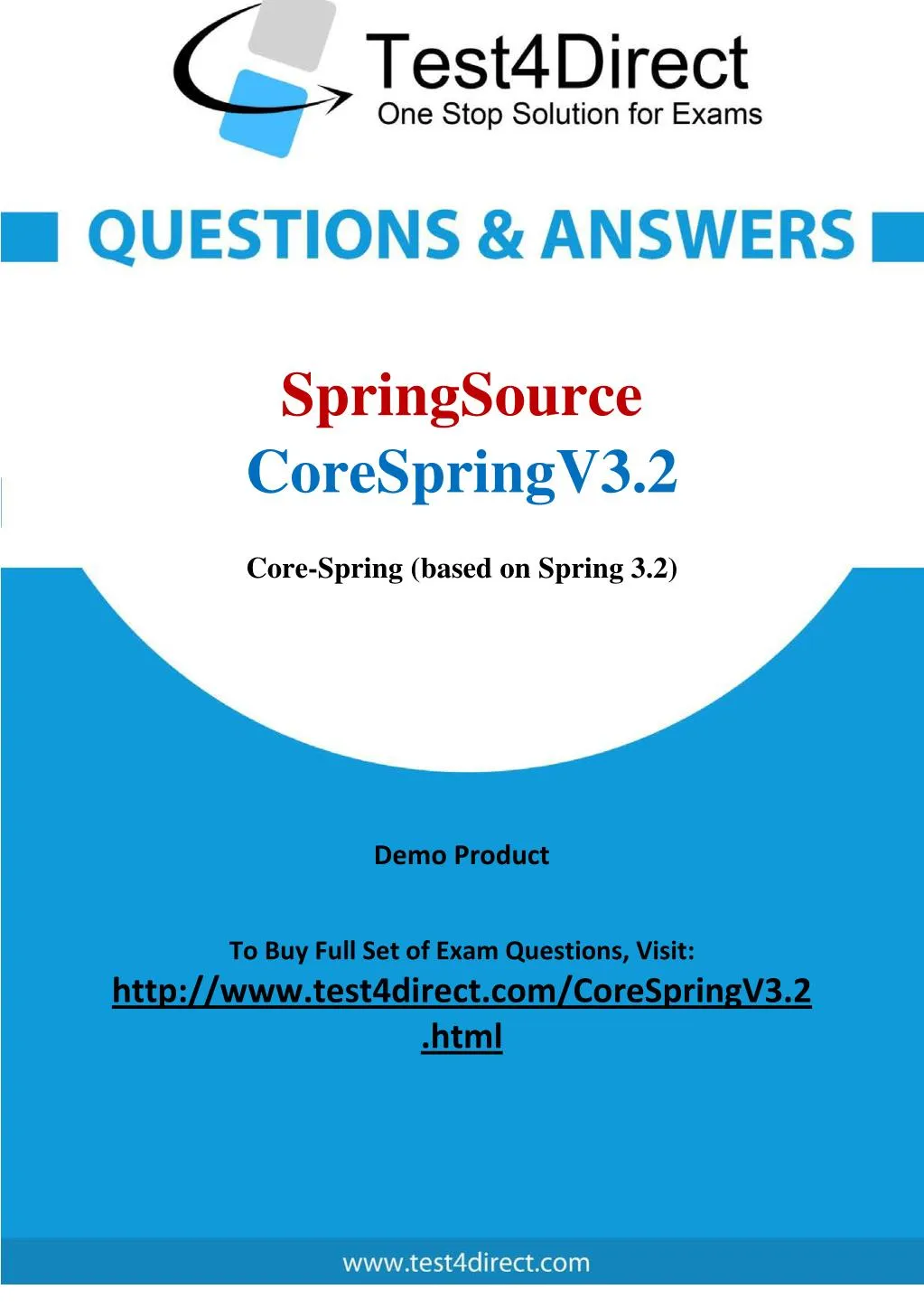 PPT - CoreSpringV3.2 SpringSource Exam - Updated Questions PowerPoint ...