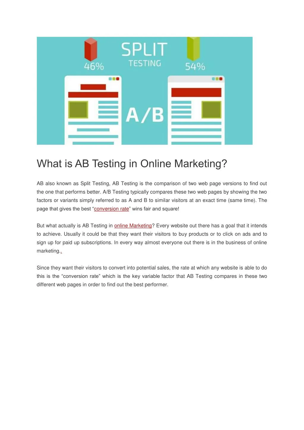 PPT - What is AB Testing in Inbound / Online Marketing? PowerPoint ...