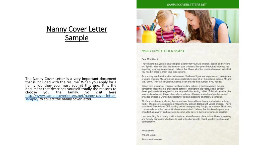 PPT - Nanny Cover Letter Sample PowerPoint Presentation, free download ...