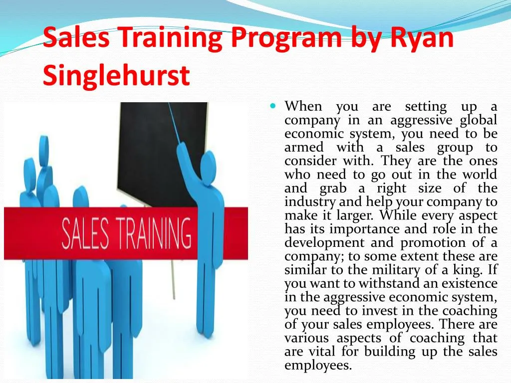 PPT - Sales Training Program by Ryan Singlehurst PowerPoint ...