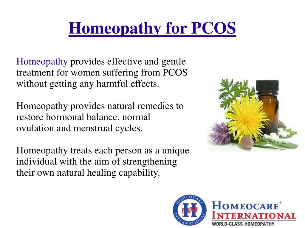 PPT - Homeopathy Treatment for PCOS | Homeocare International ...