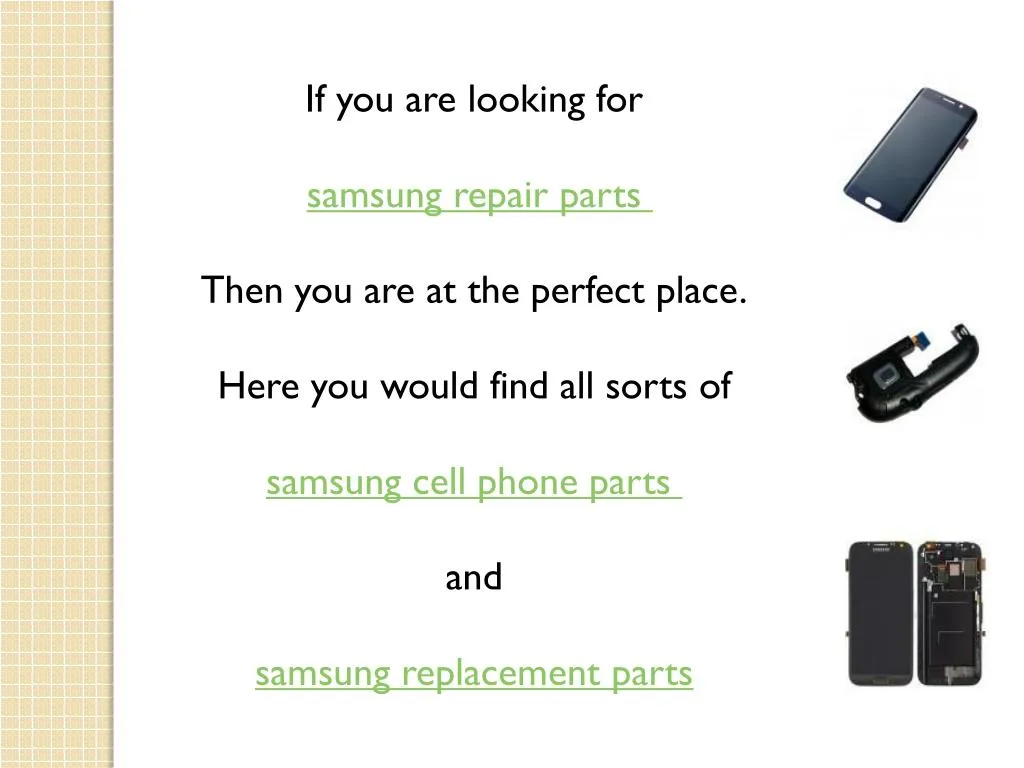 PPT - samsung cell phone parts|samsung repair parts|samsung repair ...