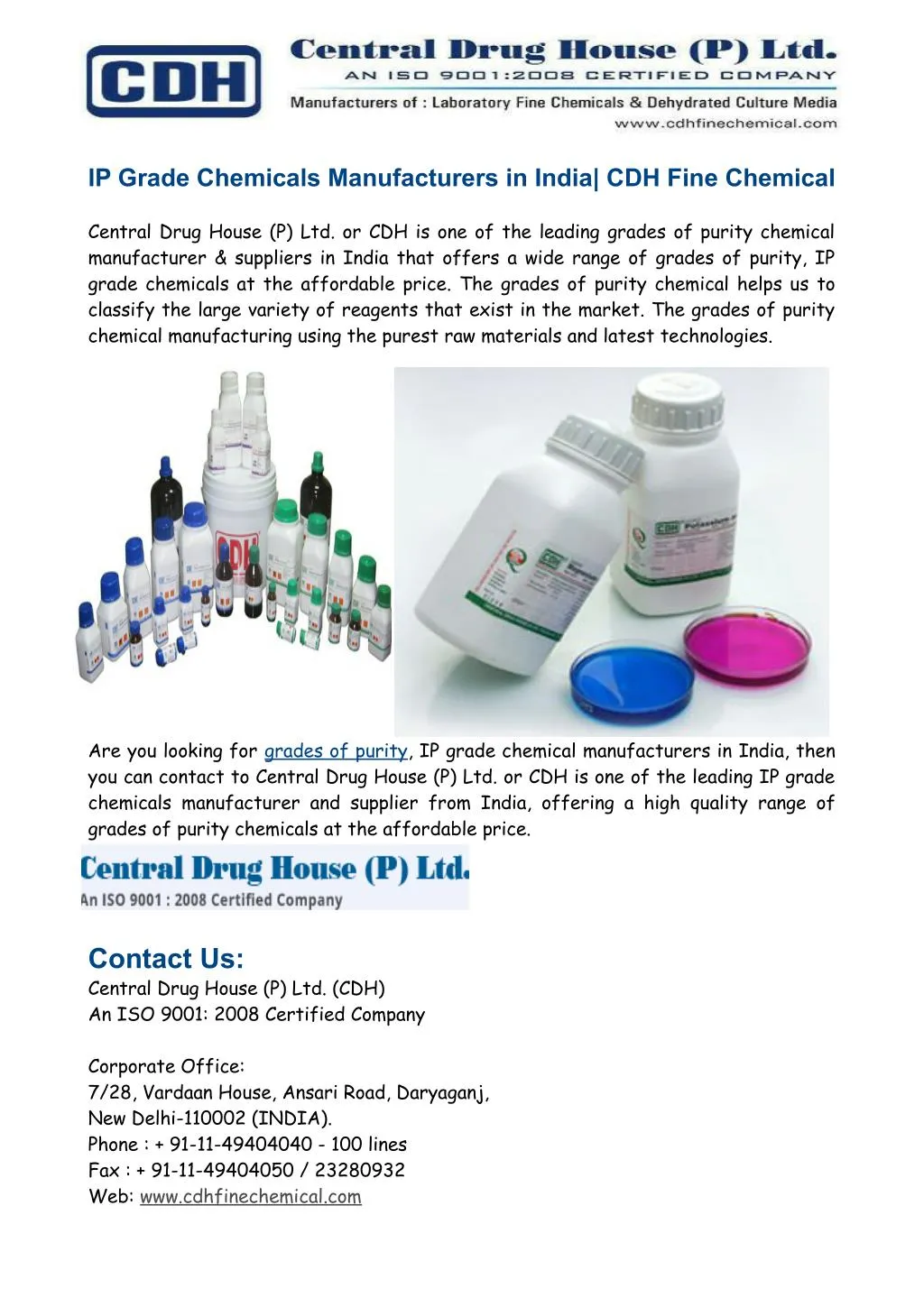 PPT - Grades of Purity, IP Grade Chemicals Manufacturers India ...