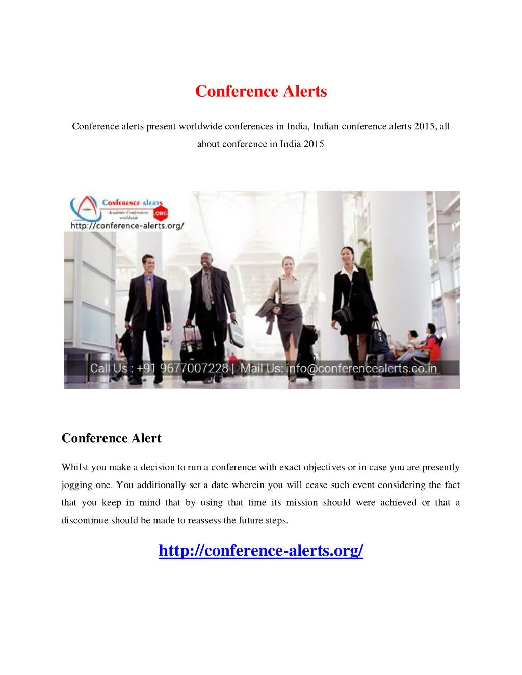 PPT - Conference Alerts PowerPoint Presentation, free download - ID:7273734