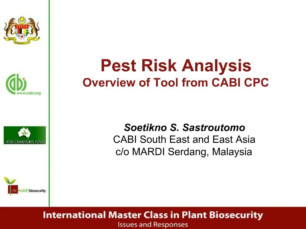 PPT - Pest Risk Analysis Overview of Tool from CABI CPC PowerPoint ...