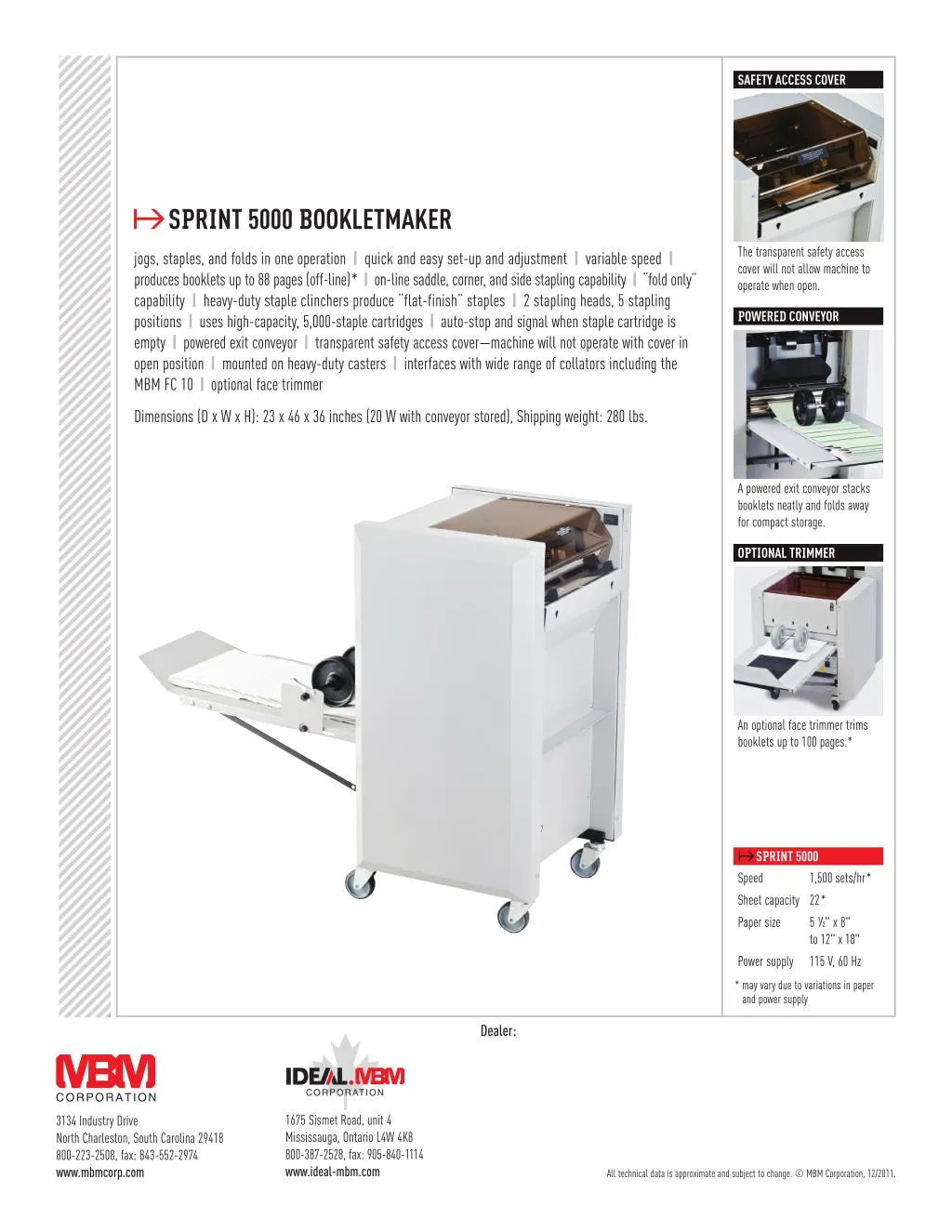 PPT - MBM Sprint 5000 Booklet Maker at US$ 7,375.00 - Printfinish.com ...