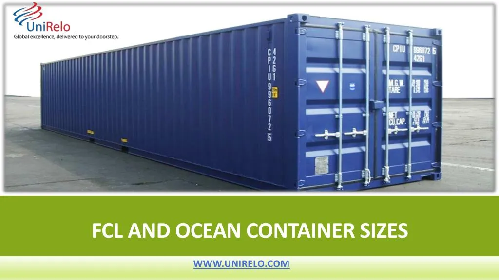PPT - FCL AND OCEAN Container SIZES PowerPoint Presentation, free ...