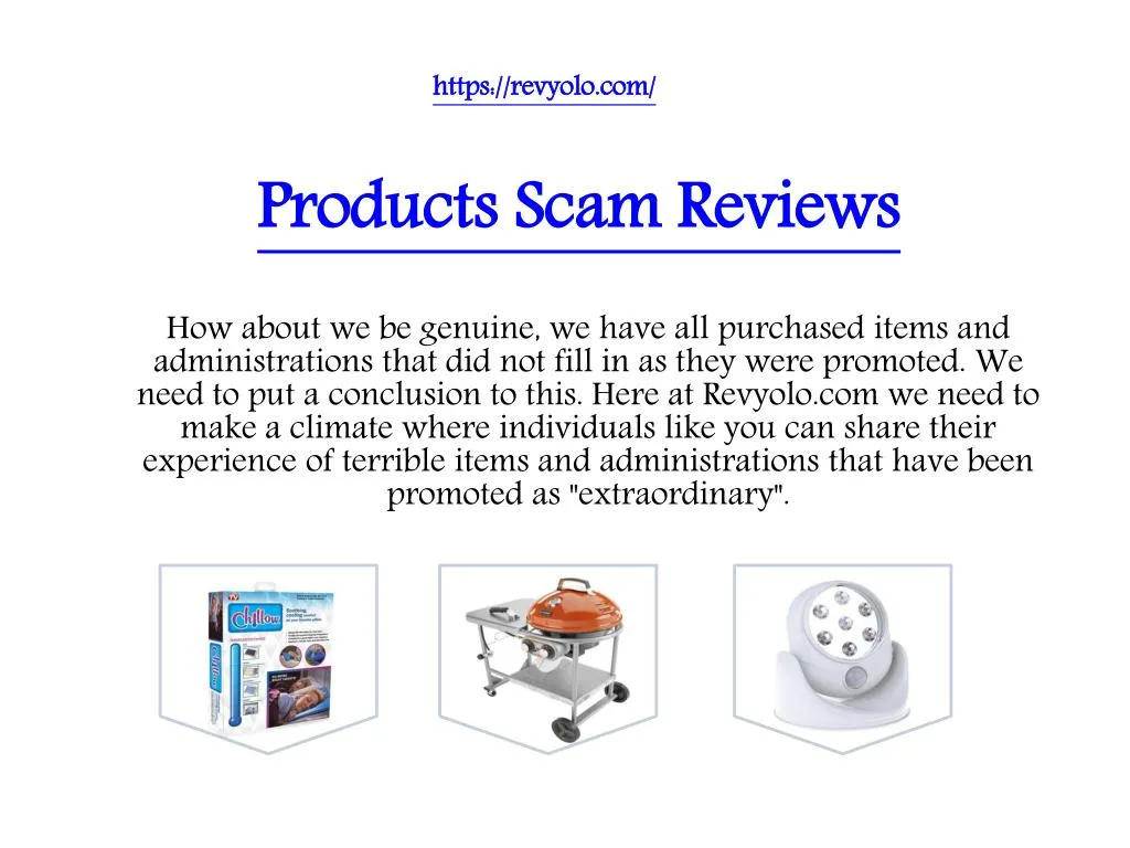 PPT - Products Scam Reviews PowerPoint Presentation, free download - ID ...