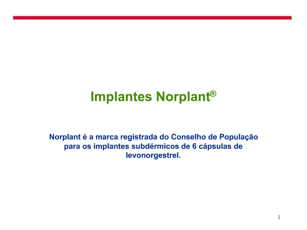 PPT - Implantes Norplant PowerPoint Presentation, free download - ID:728468