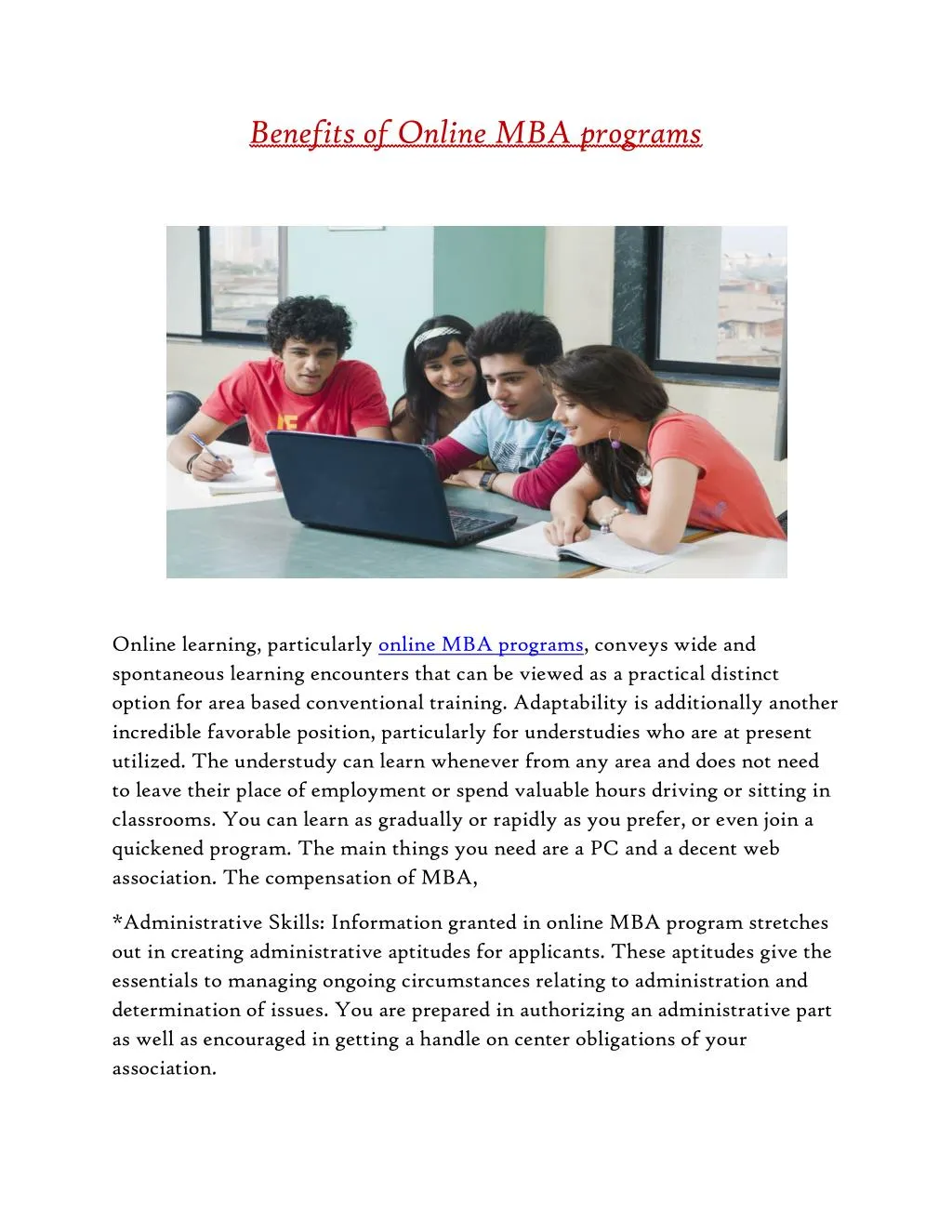 PPT - Benefits of online MBA PowerPoint Presentation, free download ...