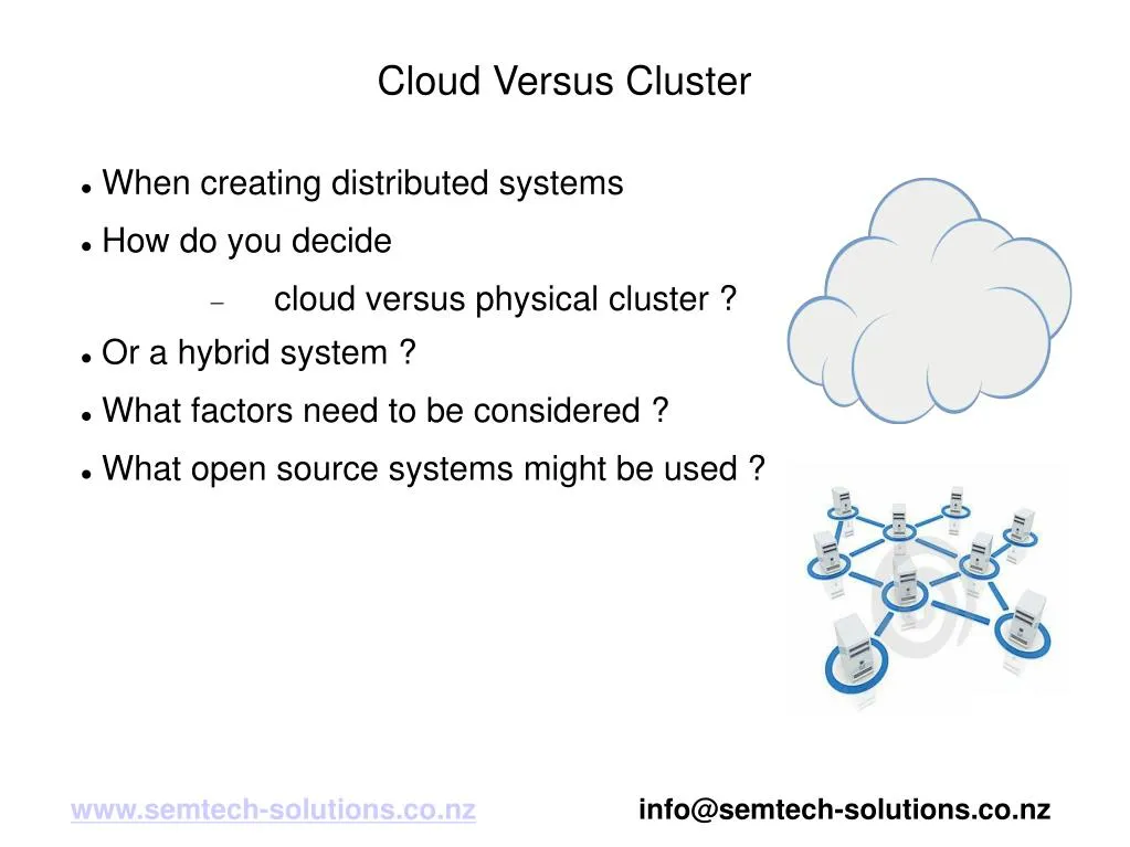 PPT - Cloud versus physical cluster PowerPoint Presentation, free ...