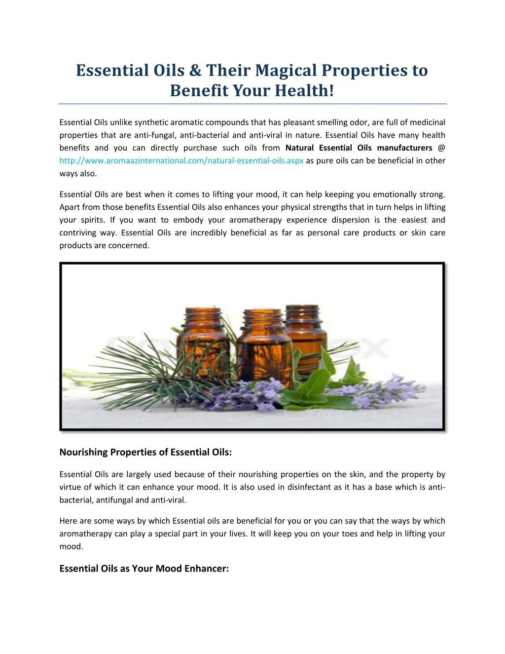 PPT - Essential Oils & Their Magical Properties to Benefit Your Health ...