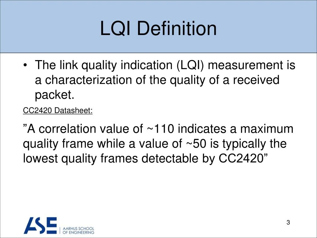 PPT - RSSI and LQI vs. Distance Measurement PowerPoint Presentation ...