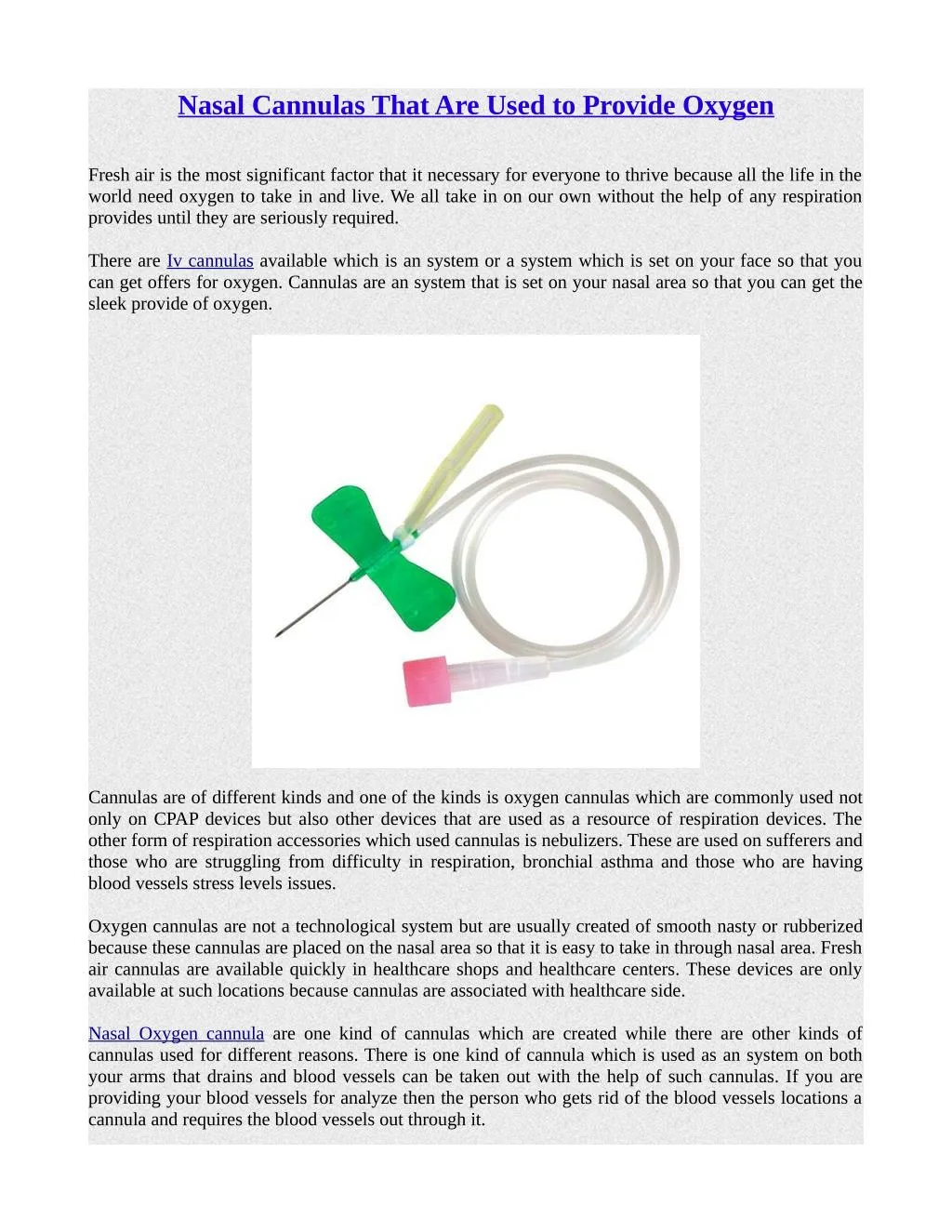 PPT - Nasal Cannulas That Are Used to Provide Oxygen PowerPoint ...