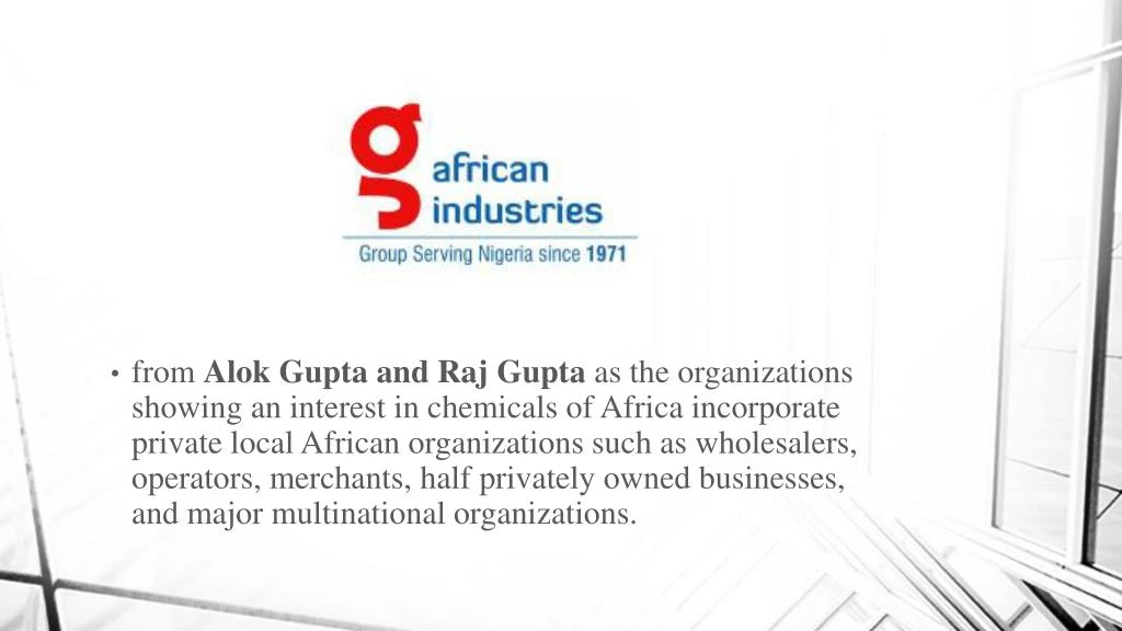 PPT - African Industries manufactured steel PowerPoint Presentation ...