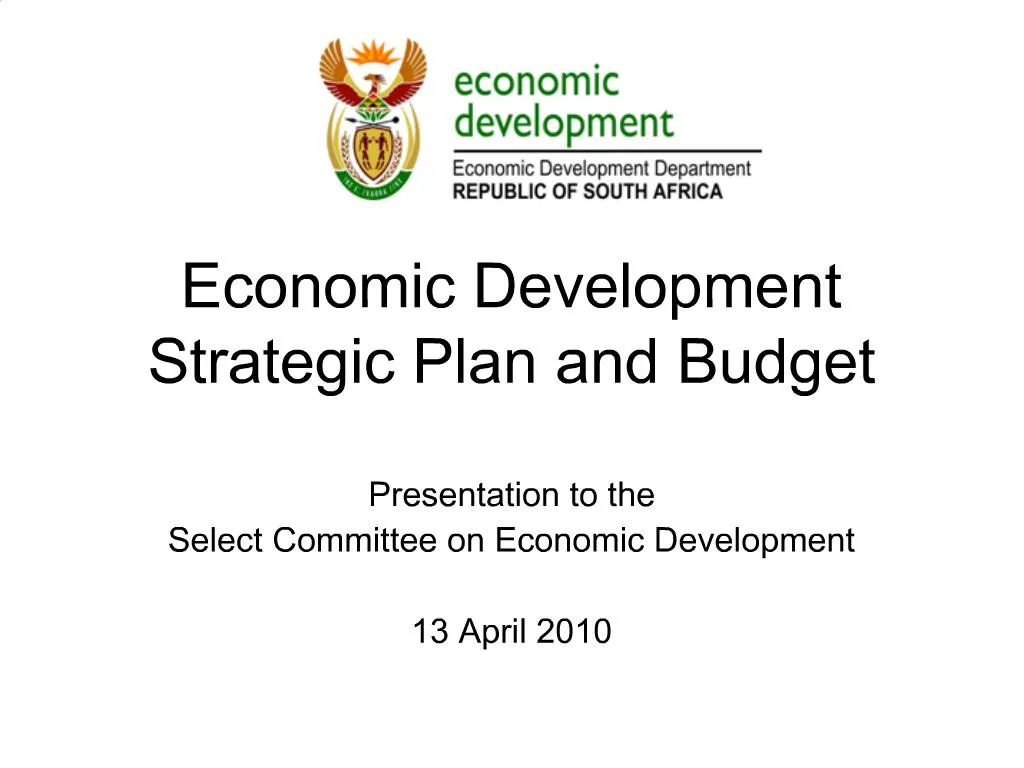 PPT - Economic Development Strategic Plan and Budget PowerPoint ...