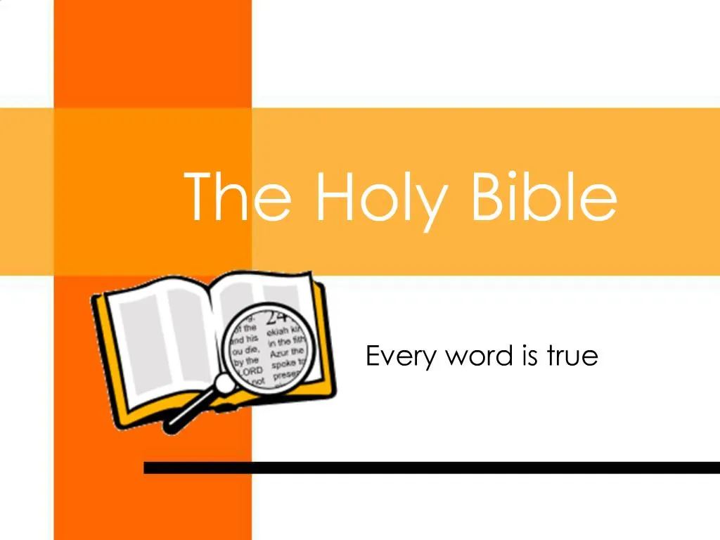 PPT - The Holy Bible PowerPoint Presentation, free download - ID:730297