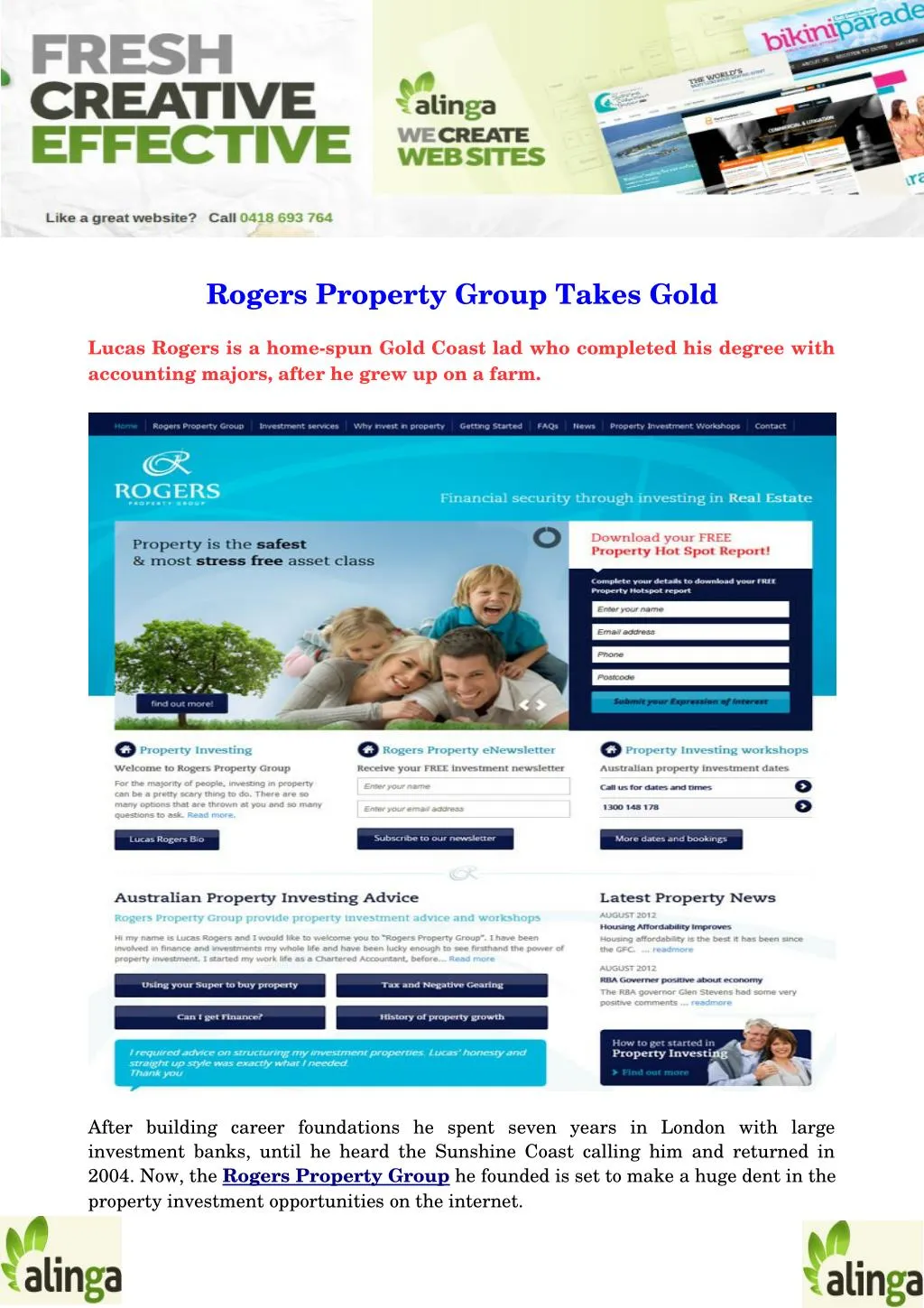 PPT - Rogers Property Group Takes Gold PowerPoint Presentation, free ...