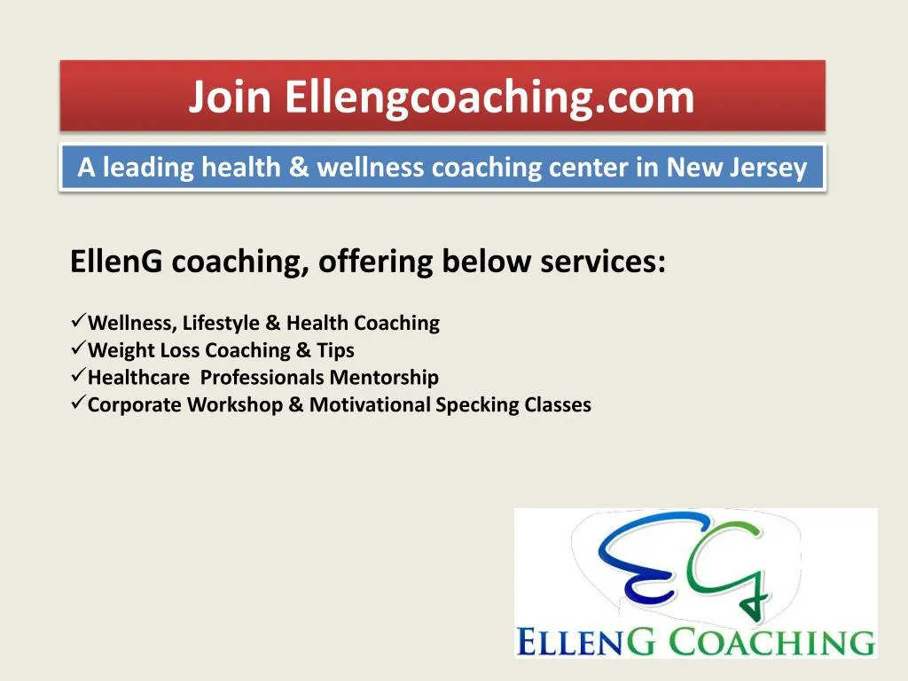 PPT - Health and Wellness Group Coaching Classes in New Jersey ...