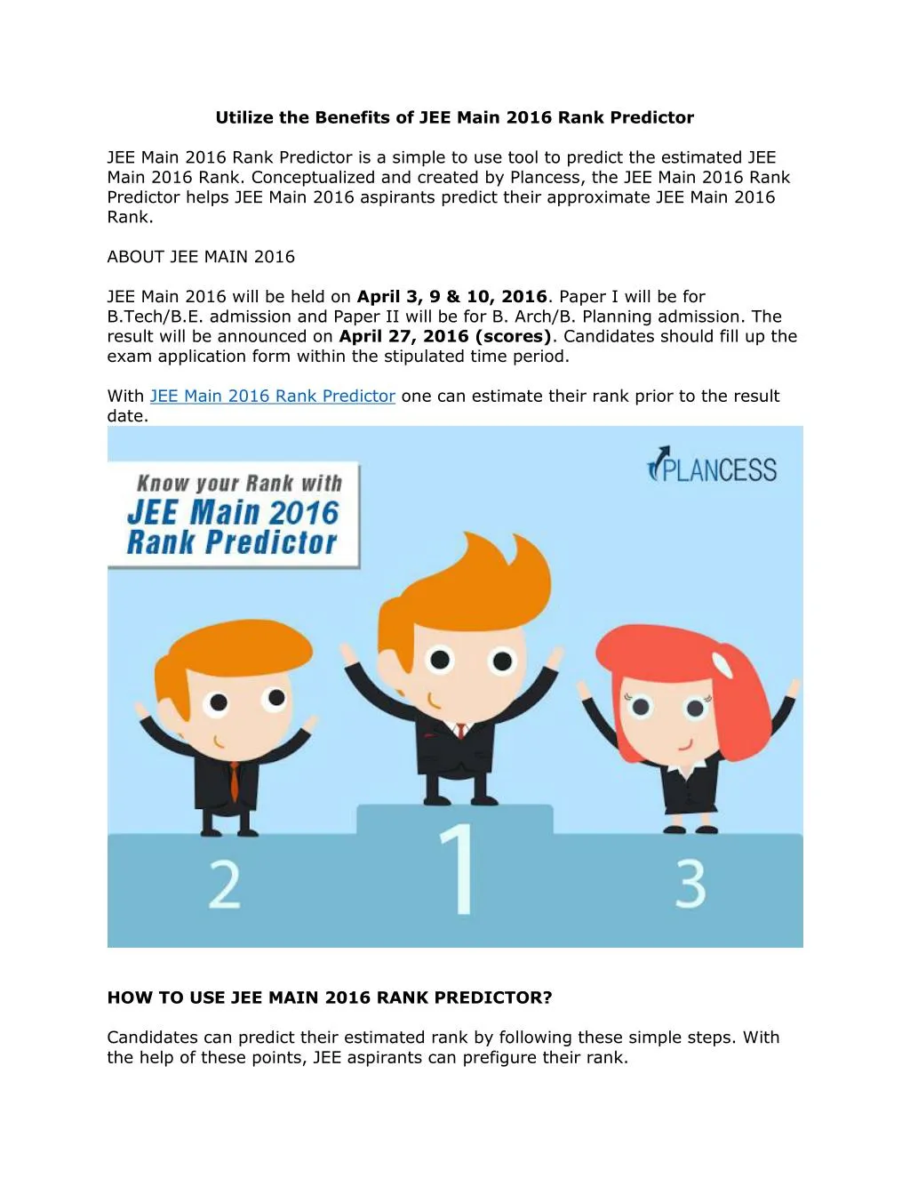 PPT - JEE Main 2016 Rank Predictor PowerPoint Presentation, free ...