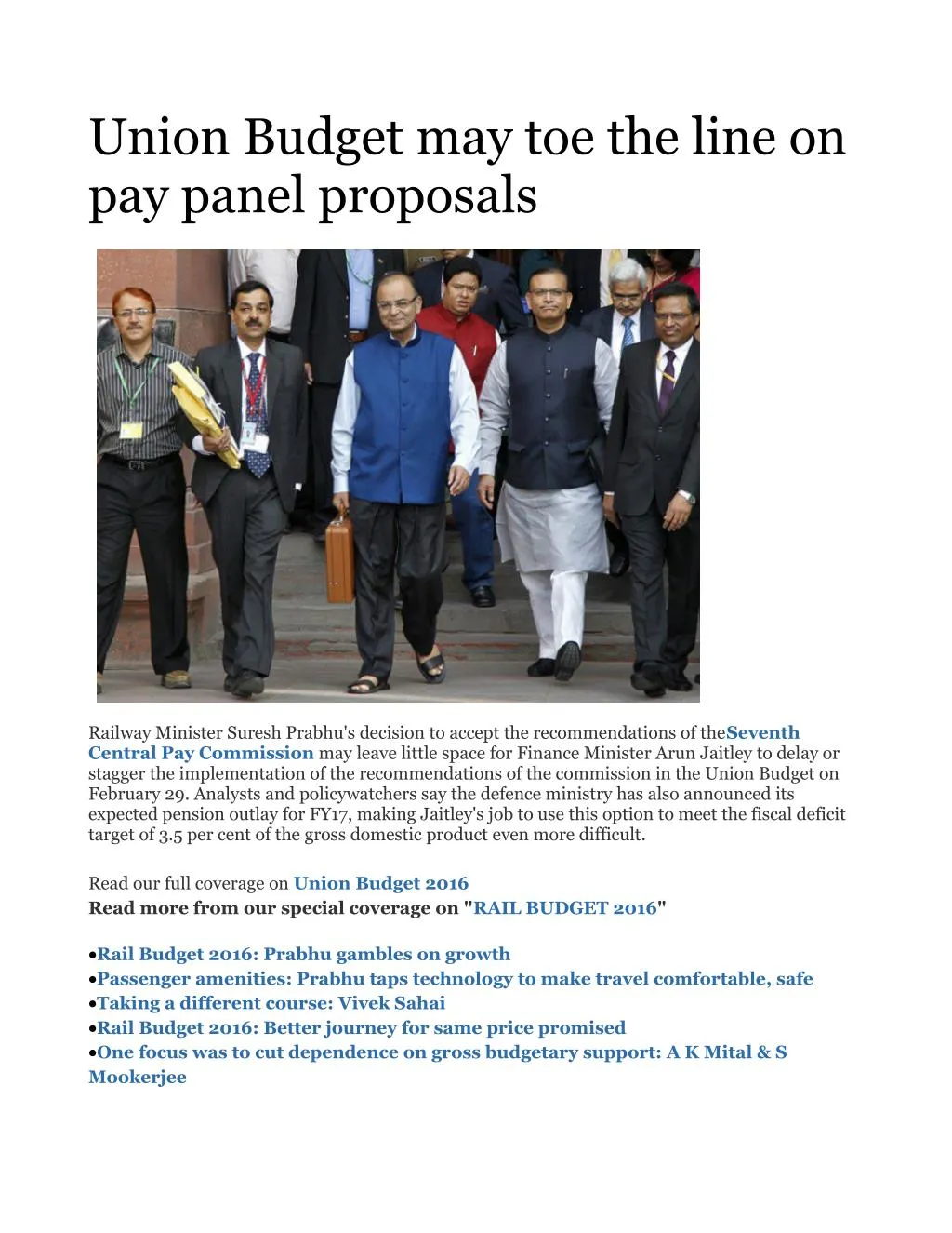 PPT - Union budget 2016-17 PowerPoint Presentation, free download - ID ...