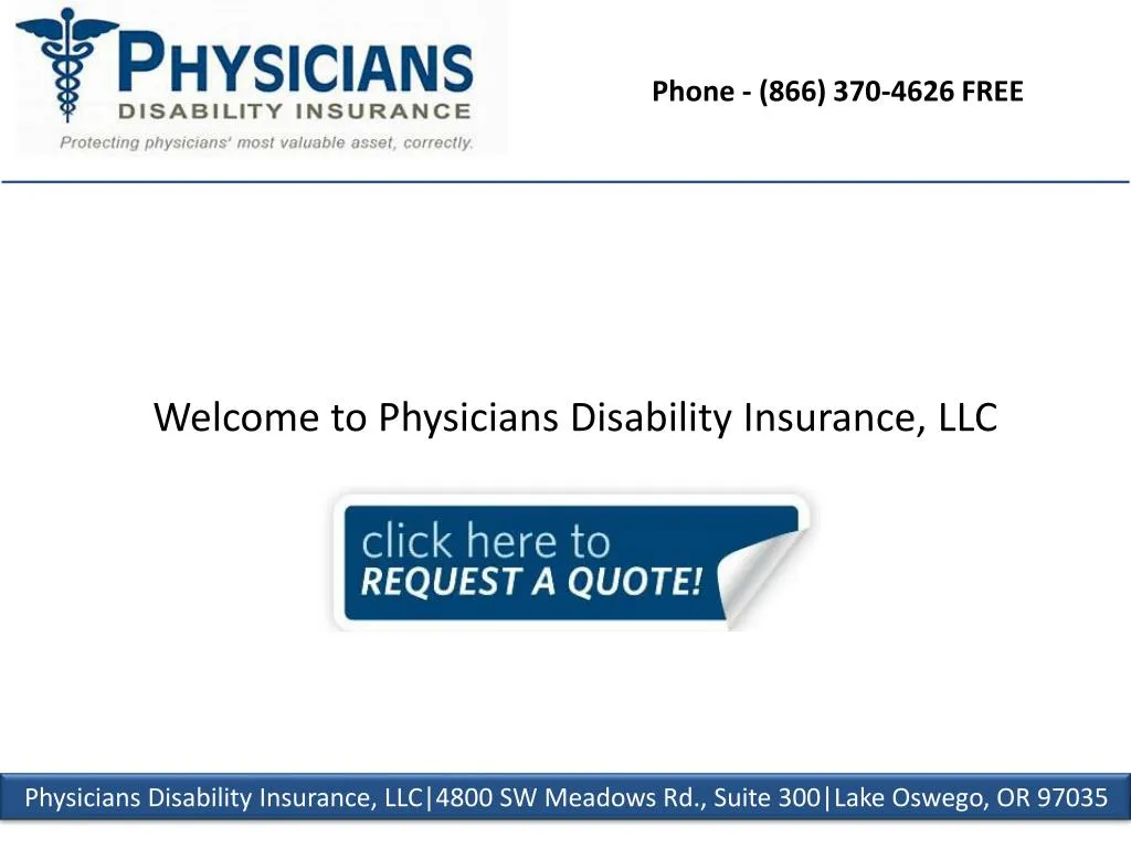 PPT - Physician disability insurance PowerPoint Presentation, free ...