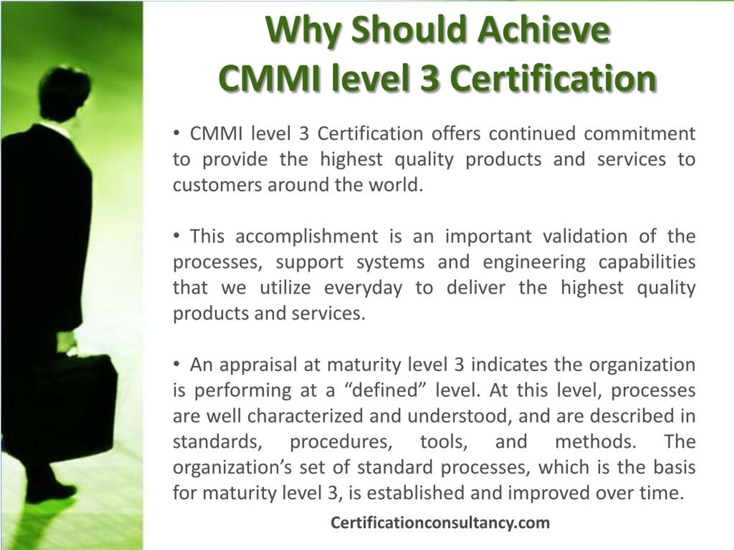 PPT Presentation For CMMI Level 3 Certification PowerPoint PPT Presentation For CMMI Level 3 Certification PowerPoint