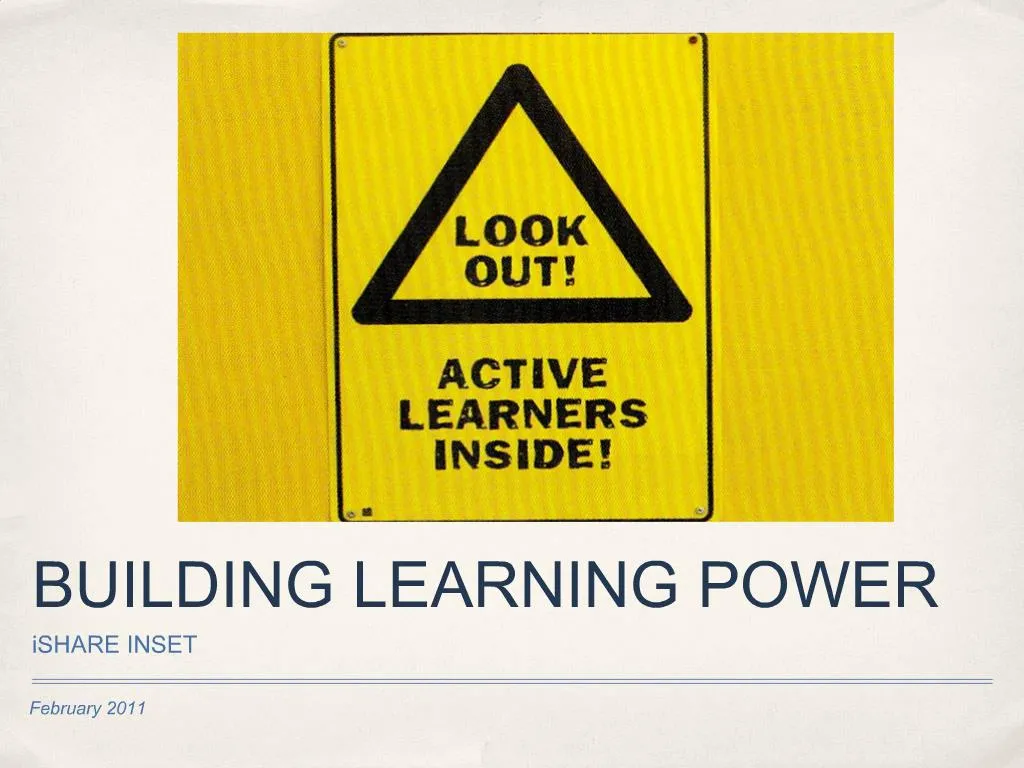 PPT - BUILDING LEARNING POWER PowerPoint Presentation, free download ...