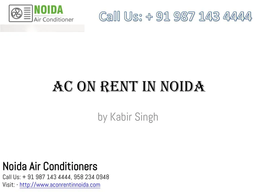 PPT - AC ON Rent in Noida - Best & Branded Air Conditioners PowerPoint ...
