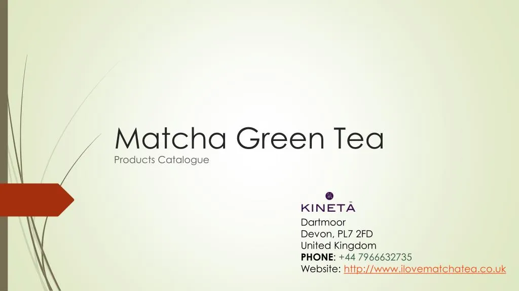 PPT - Get Healthy Drink of Matcha Green Tea PowerPoint Presentation ...