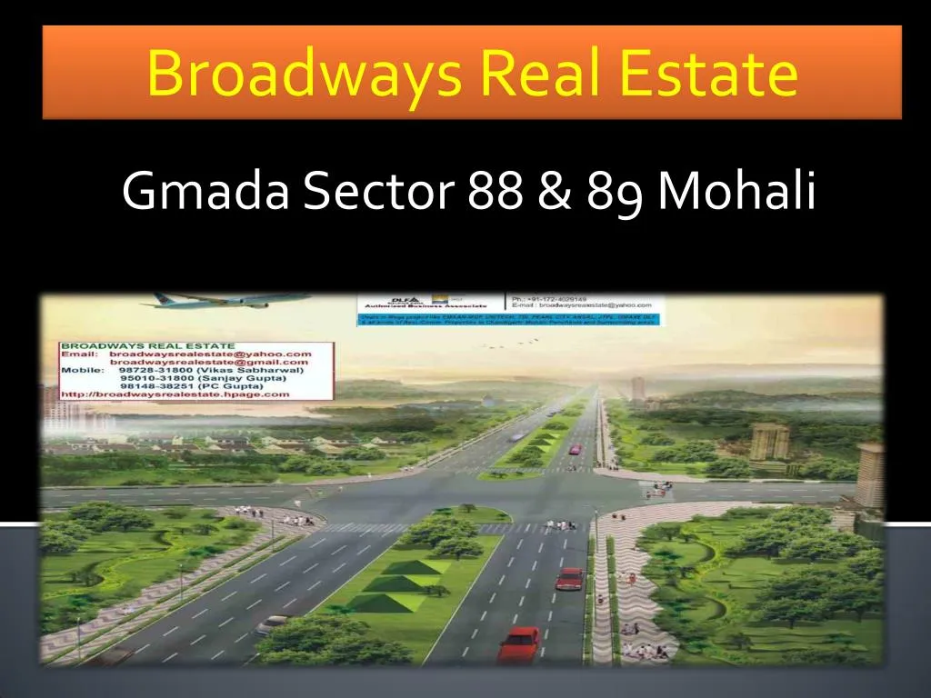 PPT - Gmada Sector 88 & 89 Mohali, 1 Kanal plot in Gmada 88-89, Gmada ...