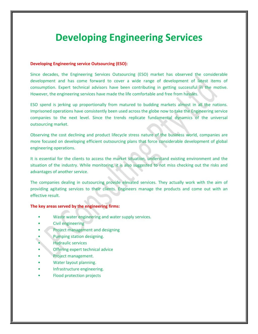 PPT - Developing Engineering Services PowerPoint Presentation, free ...