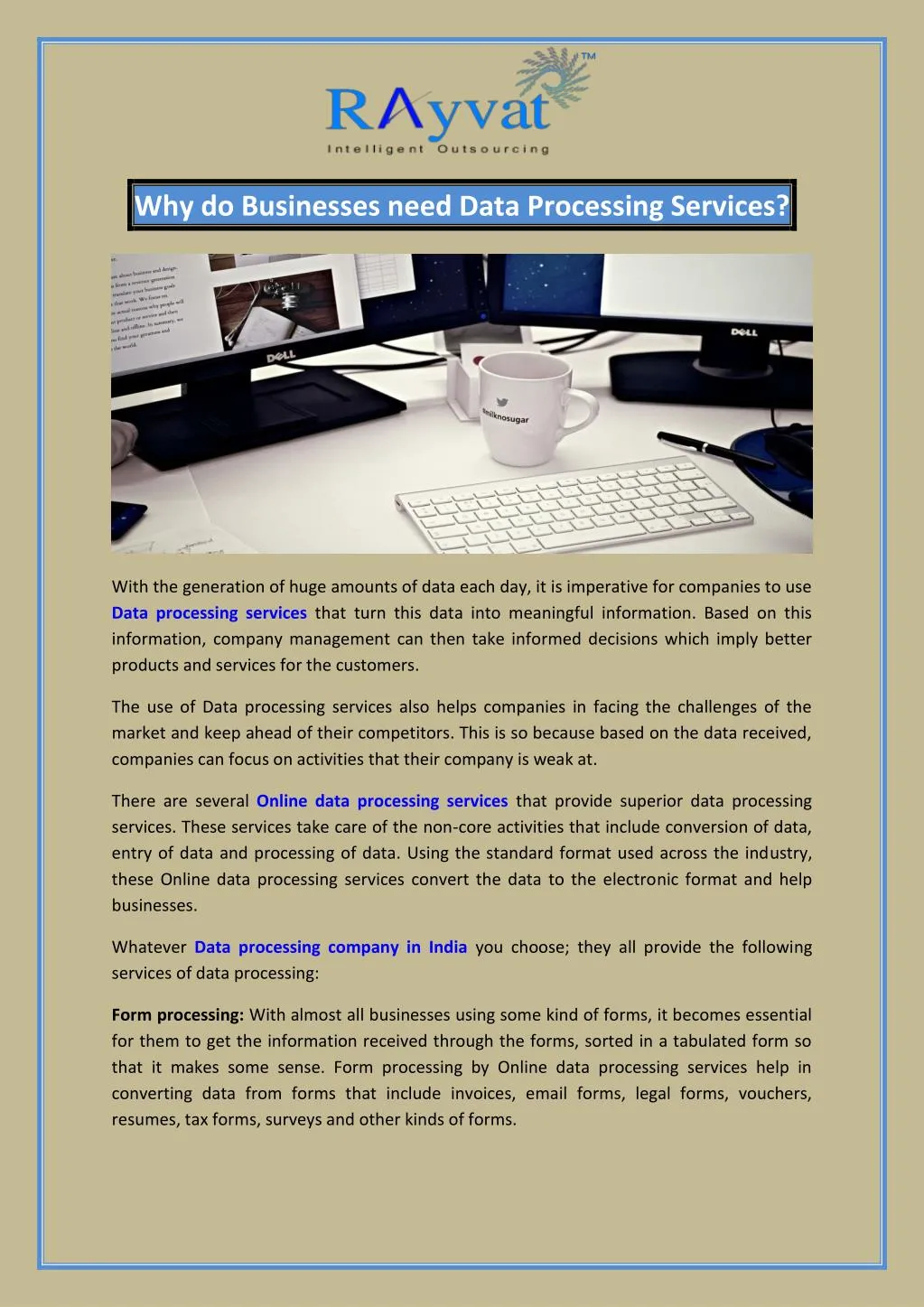 PPT - Data processing company in india PowerPoint Presentation, free ...