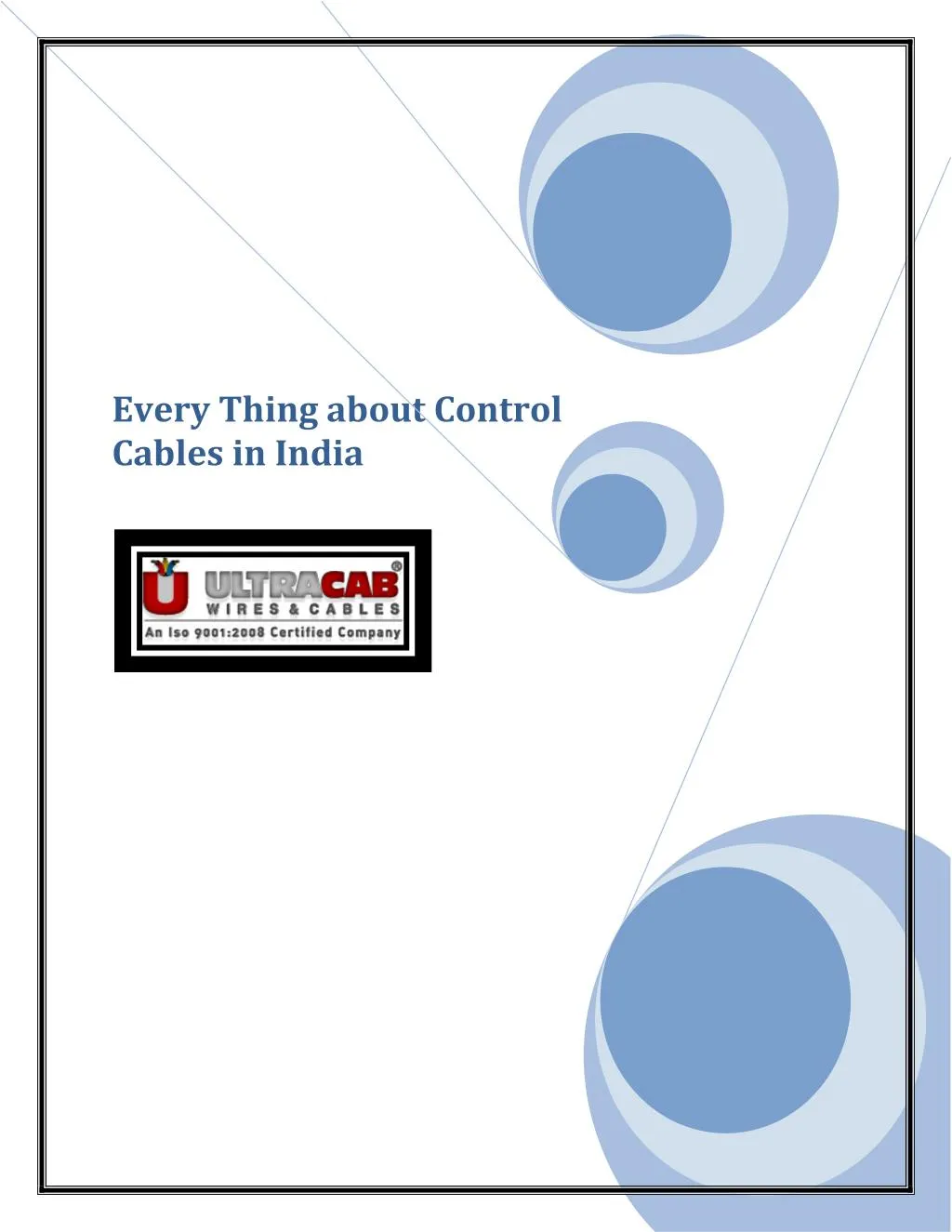 PPT - Everything About Control Cables in India and How They are ...