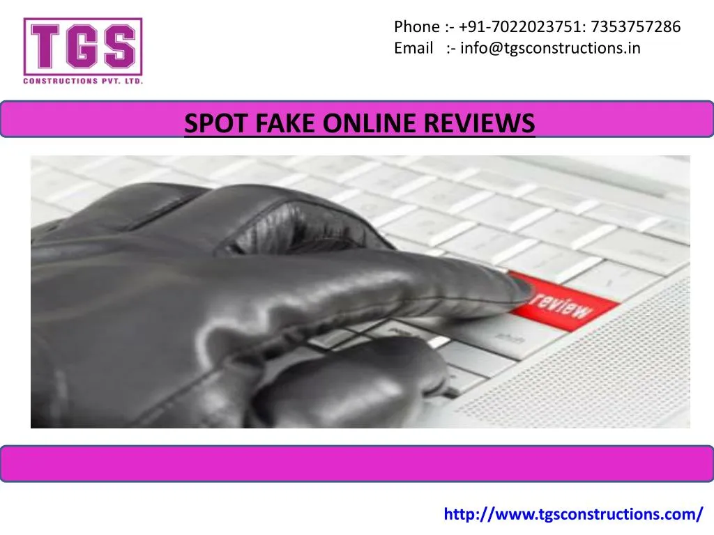 PPT - Ways To Detect Fake Online Reviews PowerPoint Presentation, free ...
