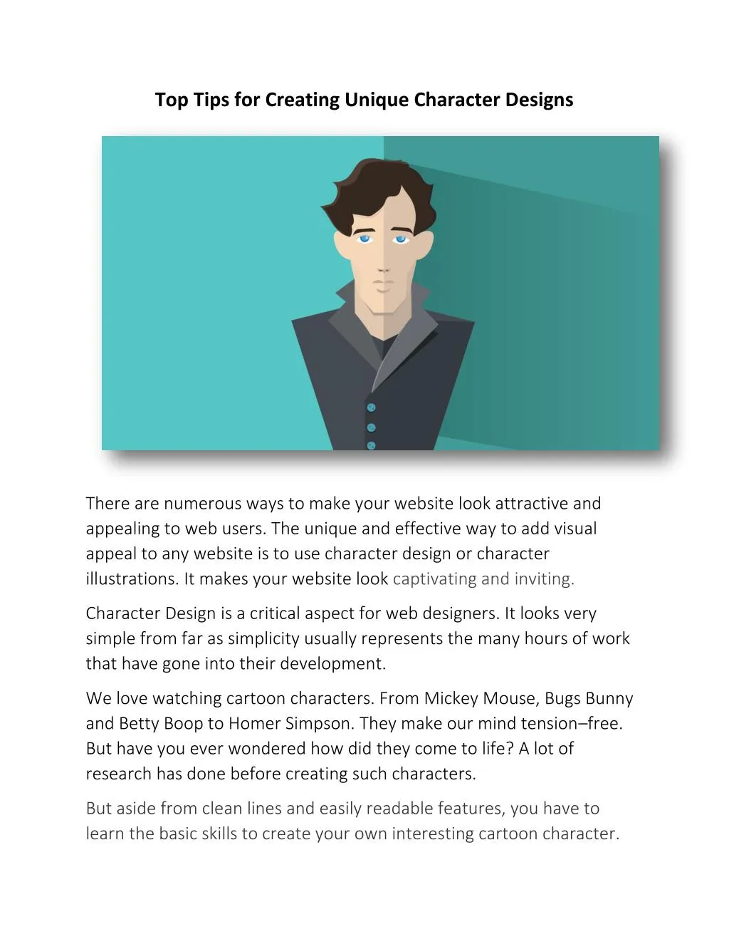 PPT - Top Tips for Creating Unique Character Designs PowerPoint ...