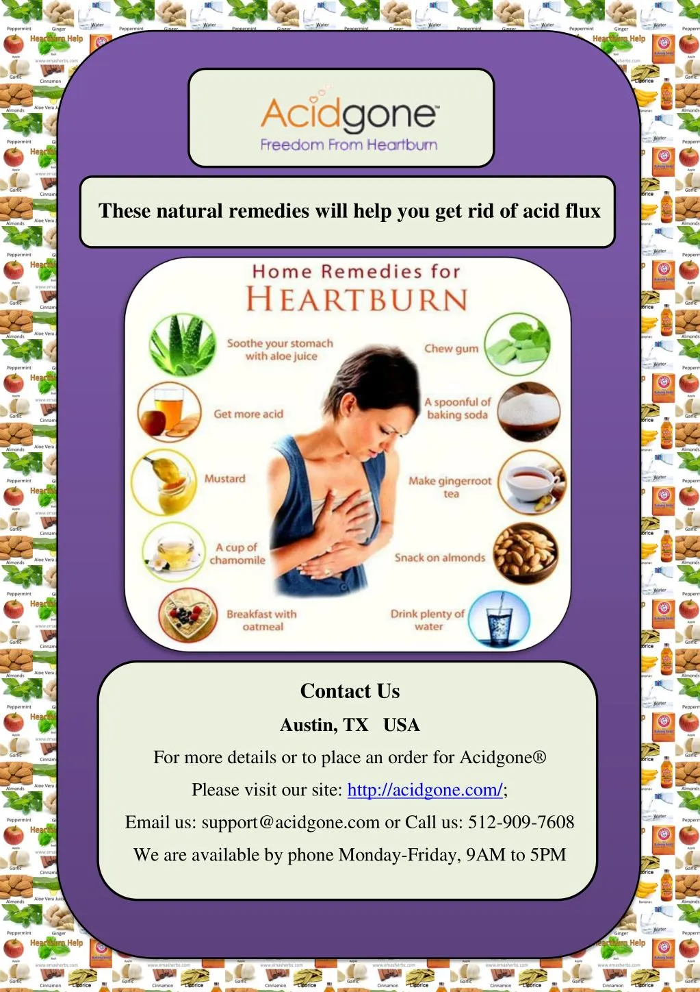 PPT - These natural remedies will help you get rid of acid flux ...
