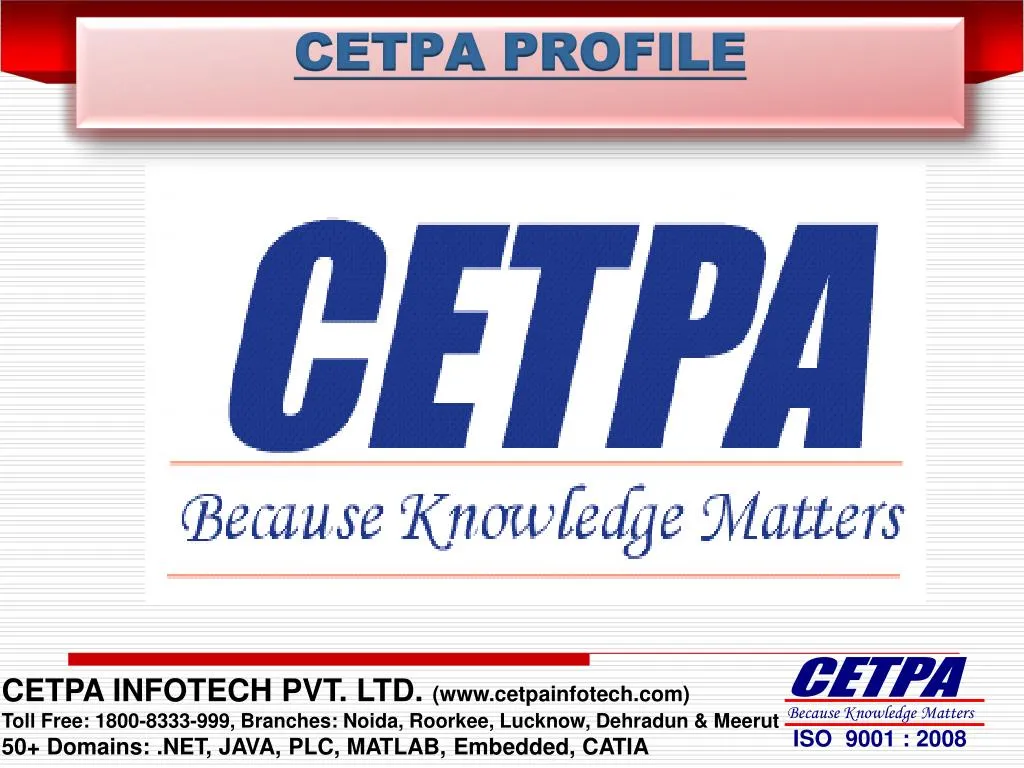 PPT - Cetpa Infotech Pvt Ltd PowerPoint Presentation, free download ...