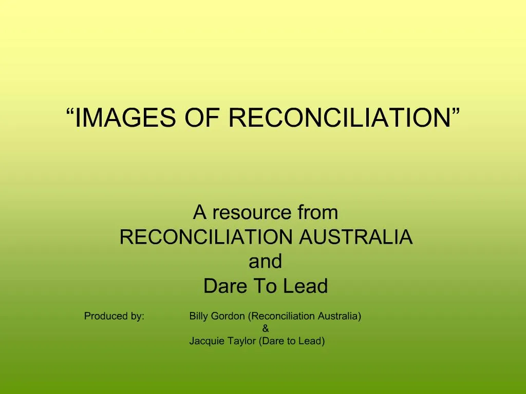 PPT - IMAGES OF RECONCILIATION PowerPoint Presentation, free download ...