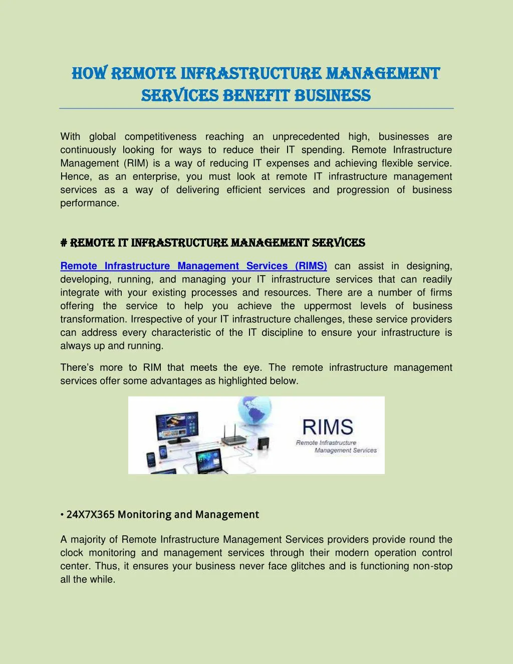 PPT - How Remote Infrastructure Management Services Benefit Business ...