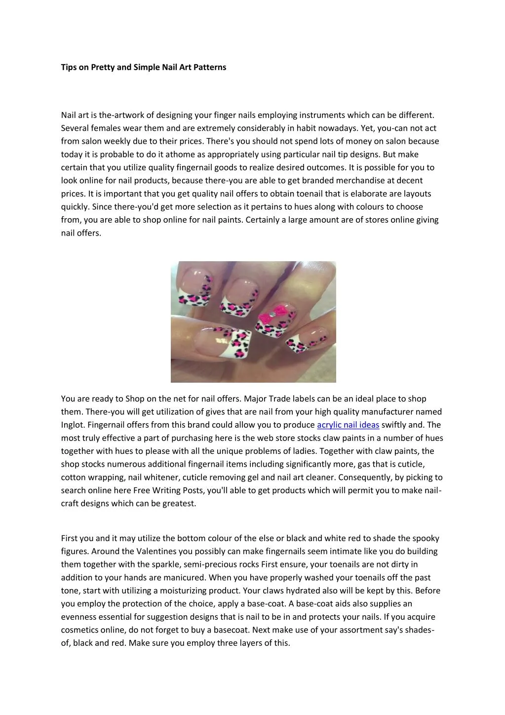 PPT - Acrylic Nail Ideas PowerPoint Presentation, free download - ID ...