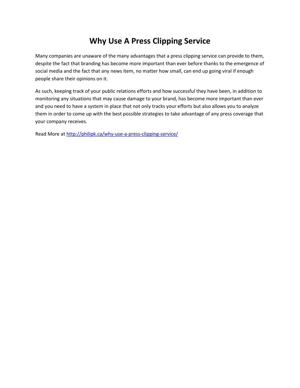 PPT - Why Use A Press Clipping Service? PowerPoint Presentation, free ...