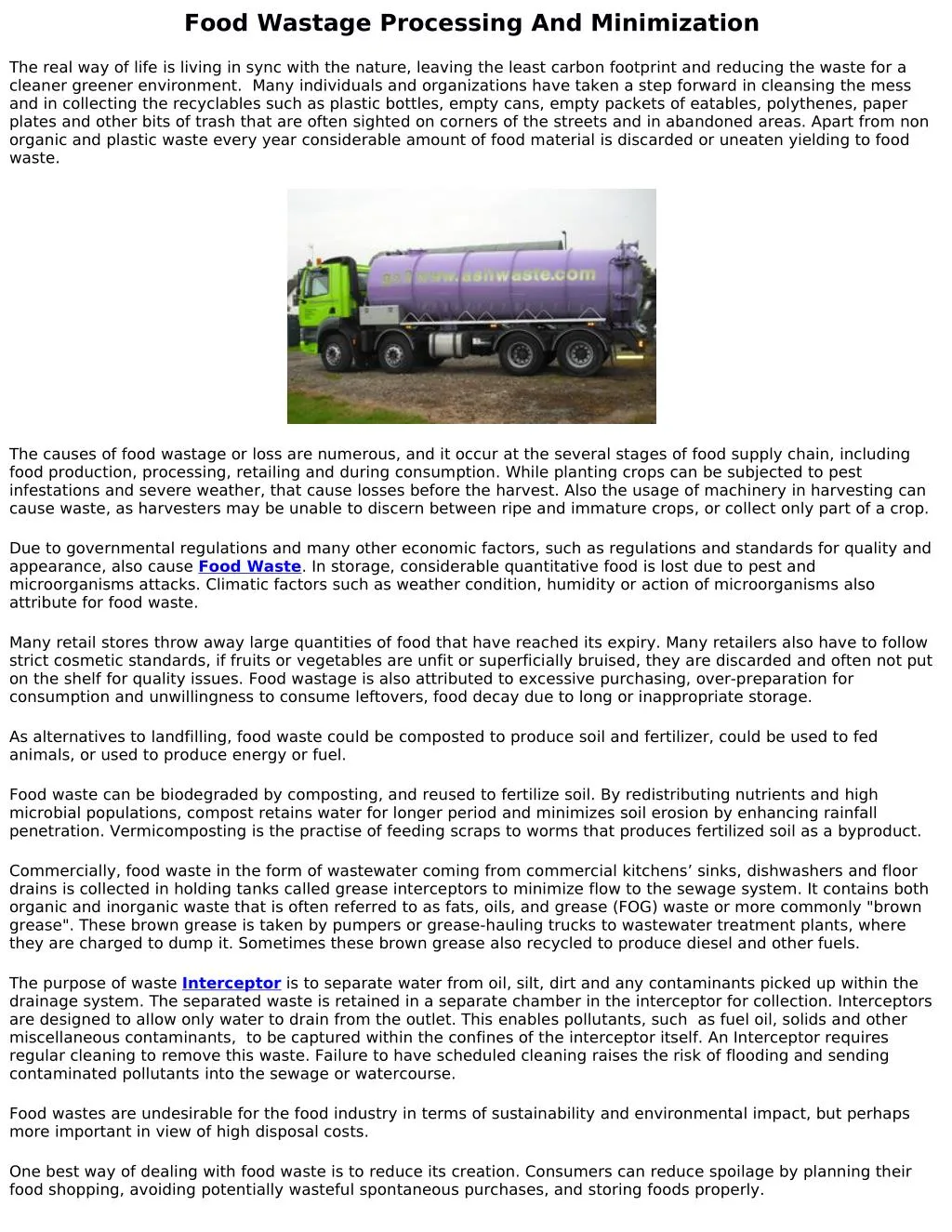 PPT - Food Wastage Processing And Minimization PowerPoint Presentation ...