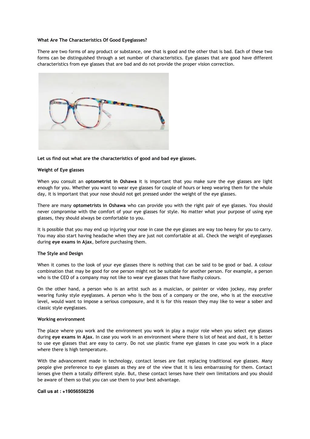 PPT - What Are The Characteristics Of Good Eyeglasses? PowerPoint Presentation - ID:7329696