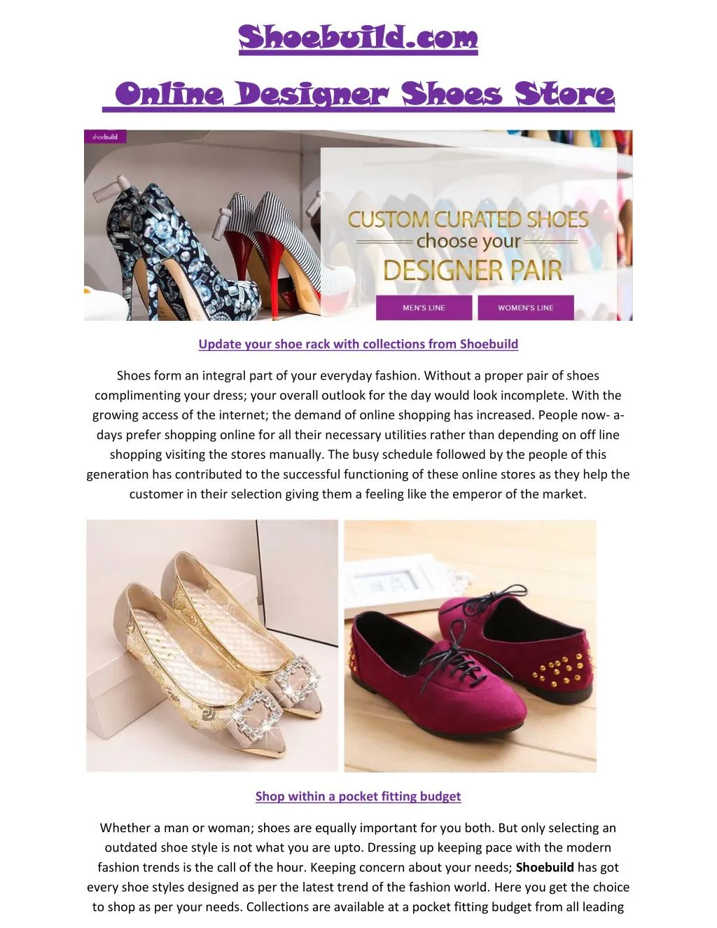 PPT - Shoe Build | Shoebuild.com PowerPoint Presentation, free download ...