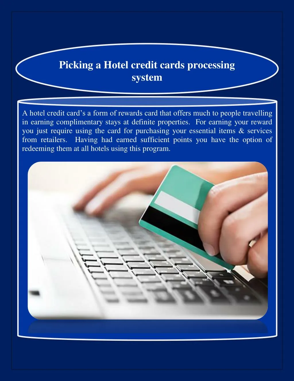 PPT - Picking a Hotel credit cards processing system PowerPoint ...