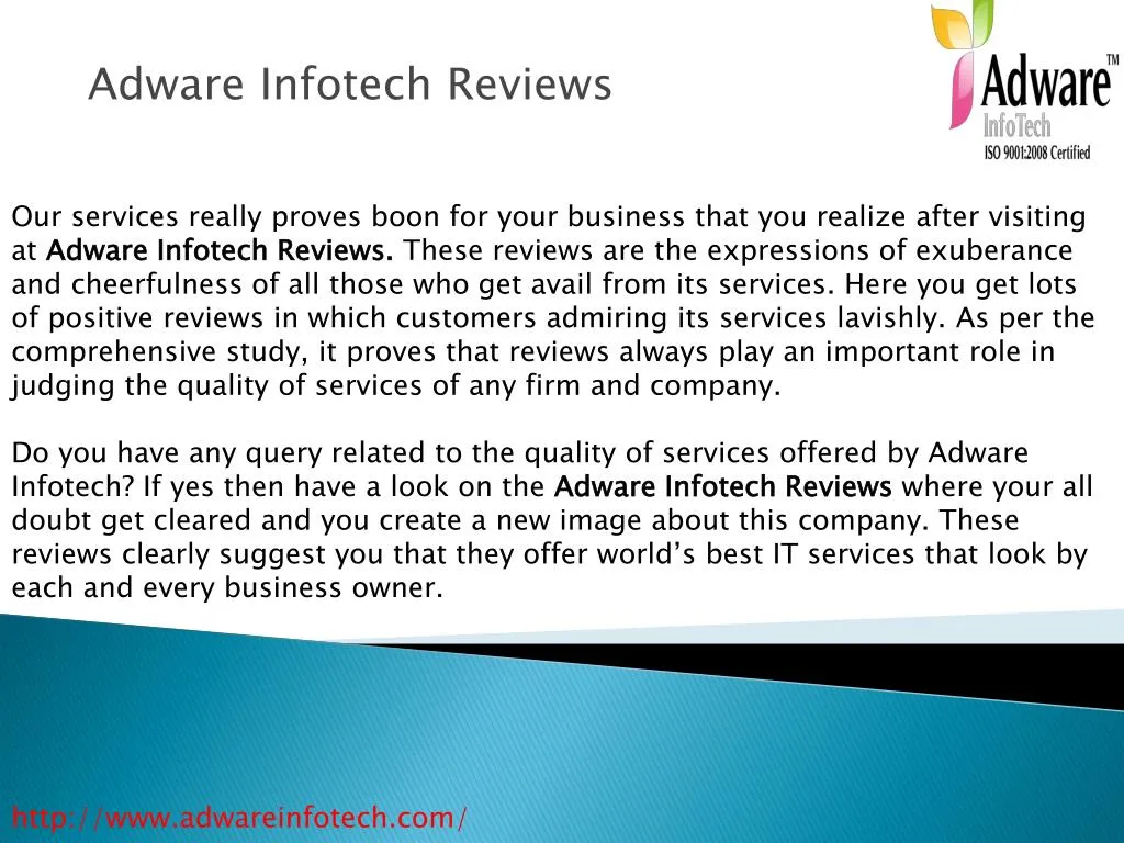 PPT - Adware Infotech Reviews PowerPoint Presentation, free download ...