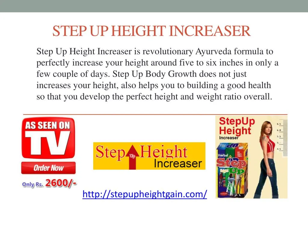 PPT - Step Up Height Increaser PowerPoint Presentation, free download ...